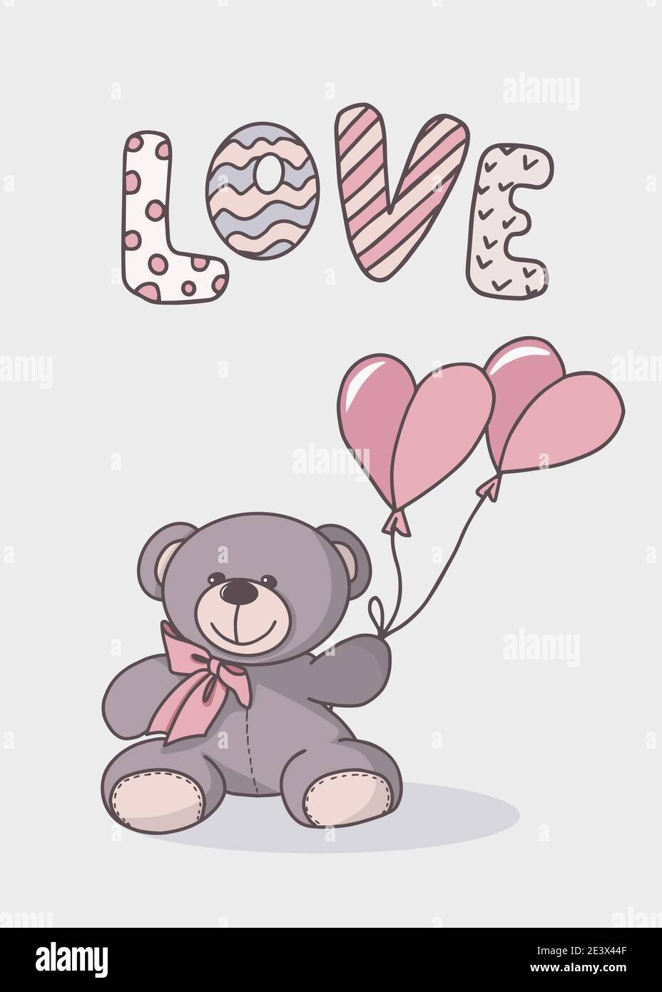Hand drawn teddy bear doodle Stock Vector Images - Alamy