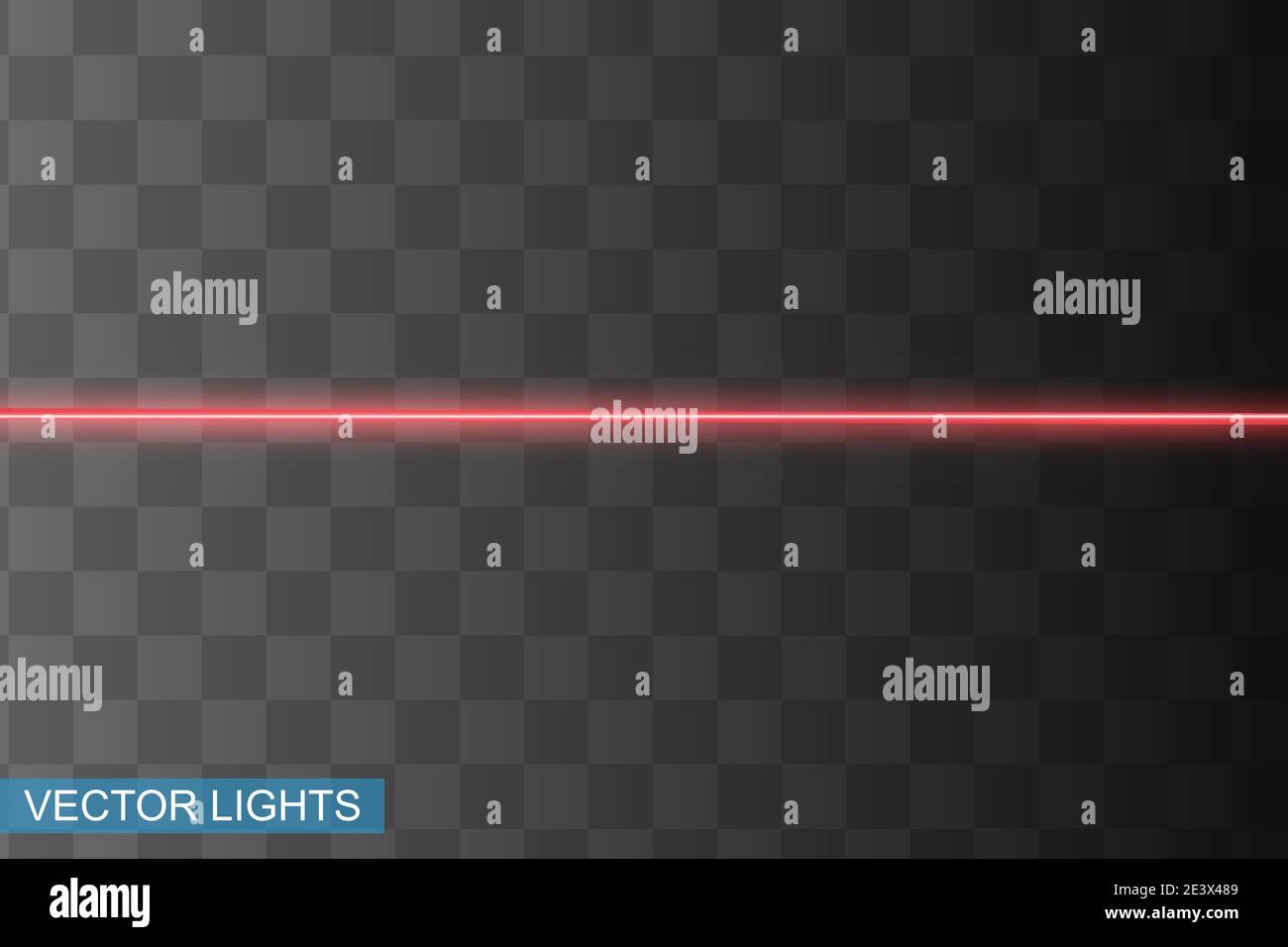 Red Laser Beam Vector