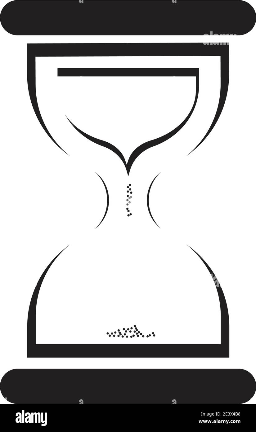 Hourglass logo Icon Vector Illustration design template Stock Vector ...