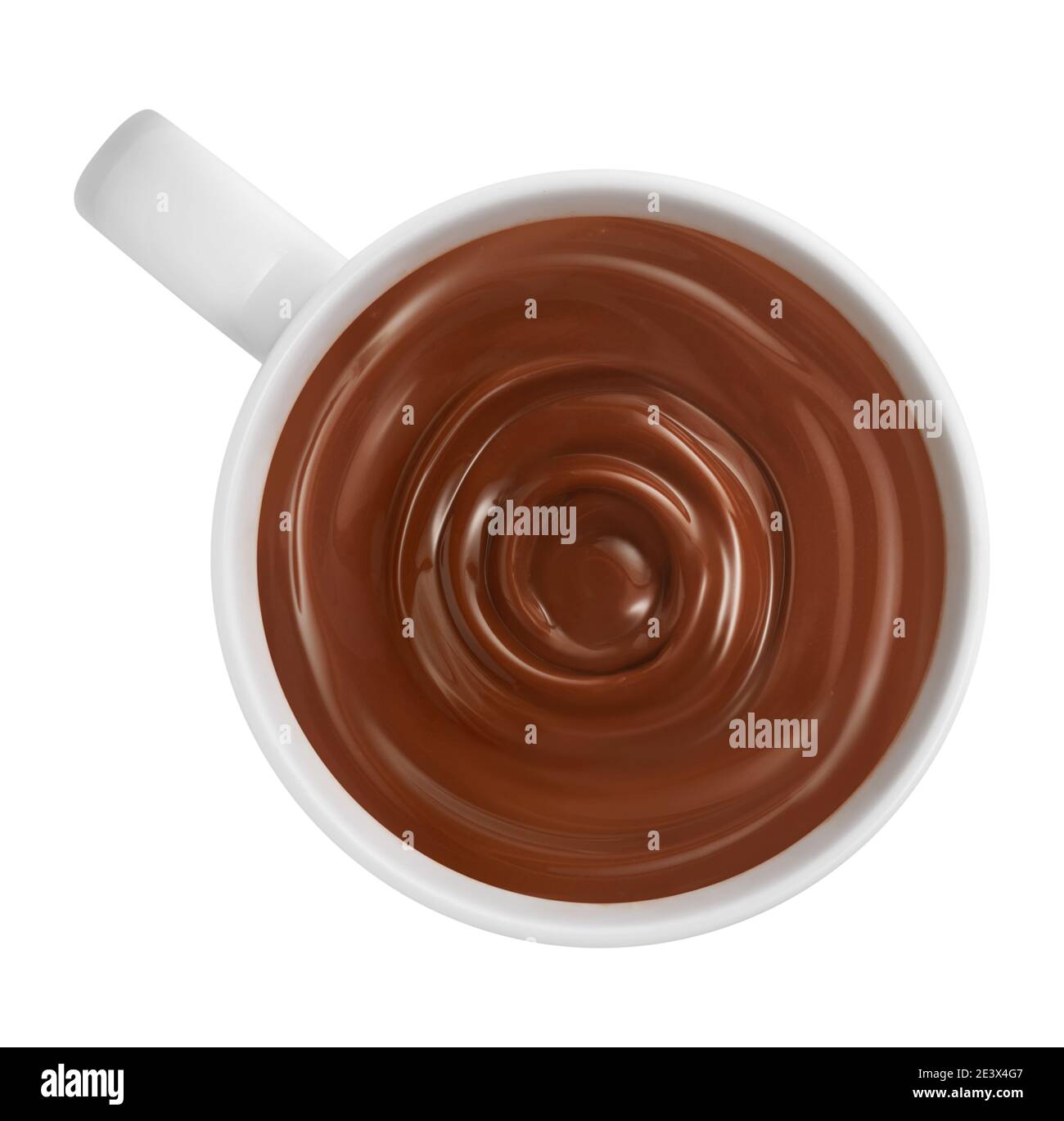 Chocolate top view isolated hi-res stock photography and images - Alamy