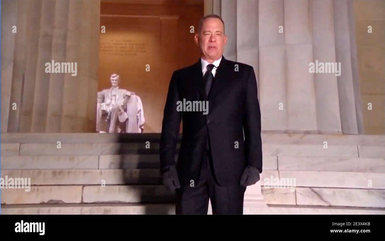 Tom Hanks hosts during “Celebrating America,” a primetime program to ...