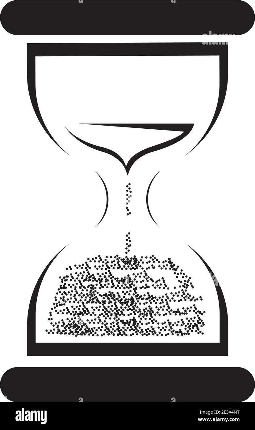 Hourglass logo Icon Vector Illustration design template Stock Vector ...