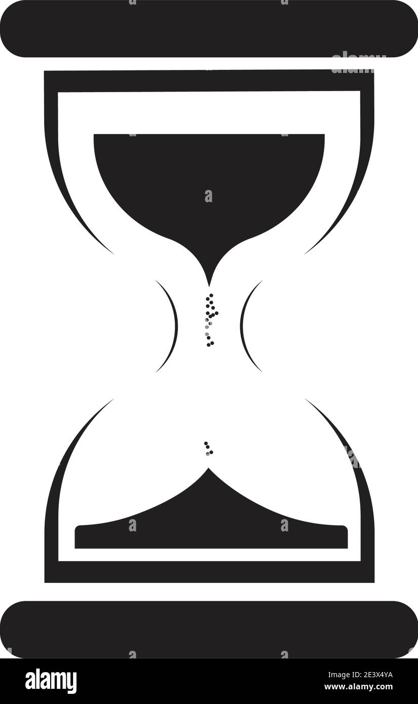 Hourglass logo Icon Vector Illustration design template Stock Vector ...