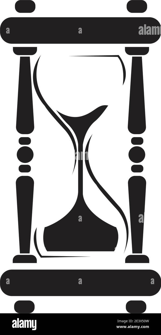 Hourglass logo Icon Vector Illustration design template Stock Vector ...