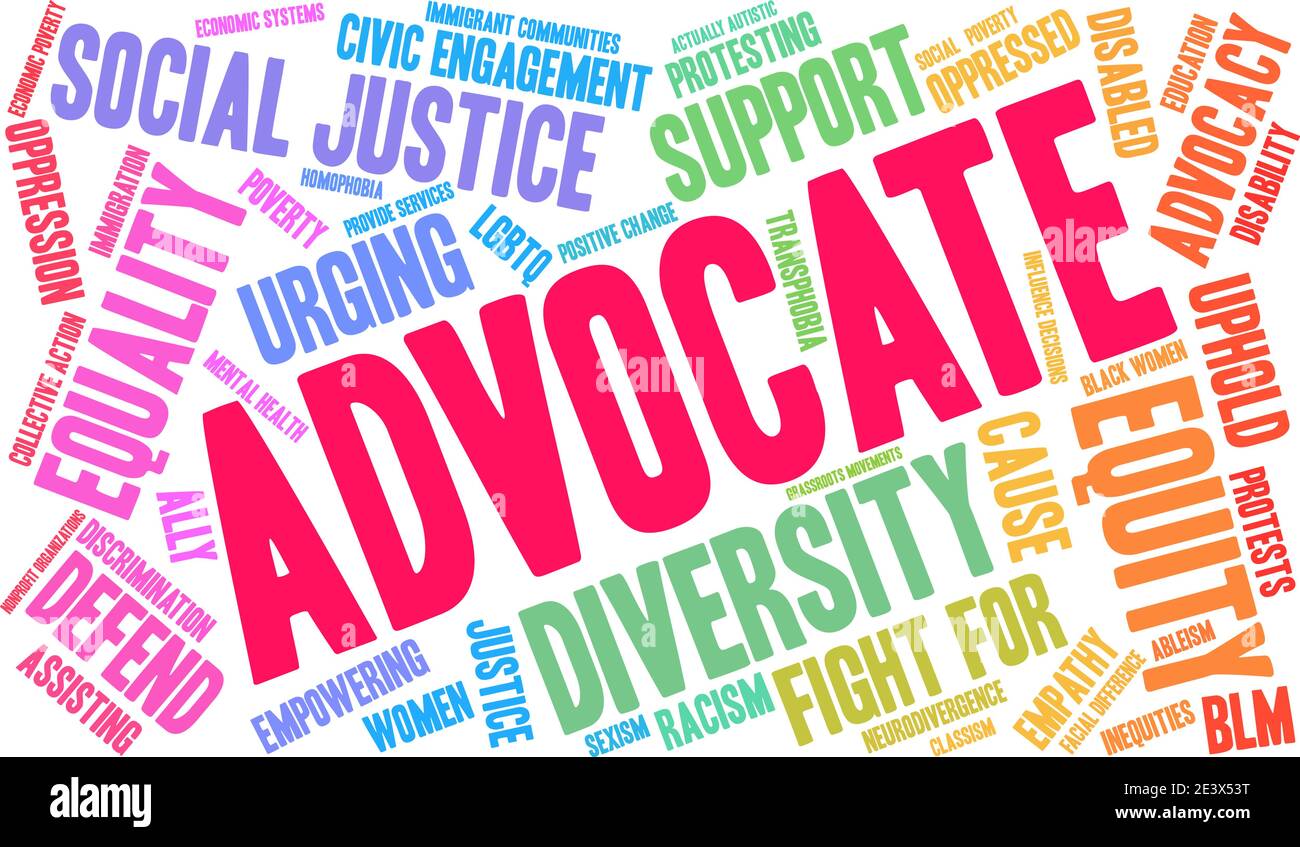 Advocate word cloud on a white background Stock Vector Image & Art - Alamy
