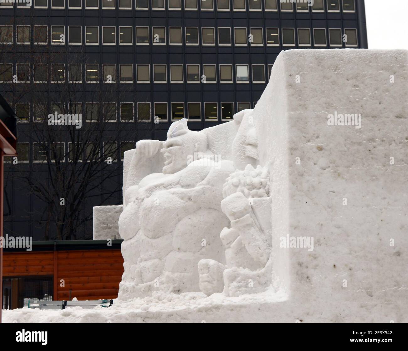 Snow sculptures in the Sapporo snow festival, Japan Stock Photo - Alamy