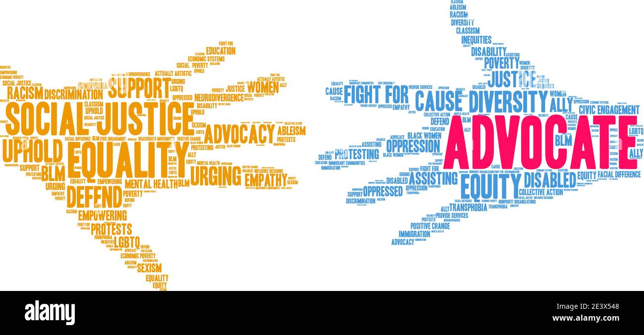 Advocate word cloud on a white background Stock Vector Image & Art - Alamy