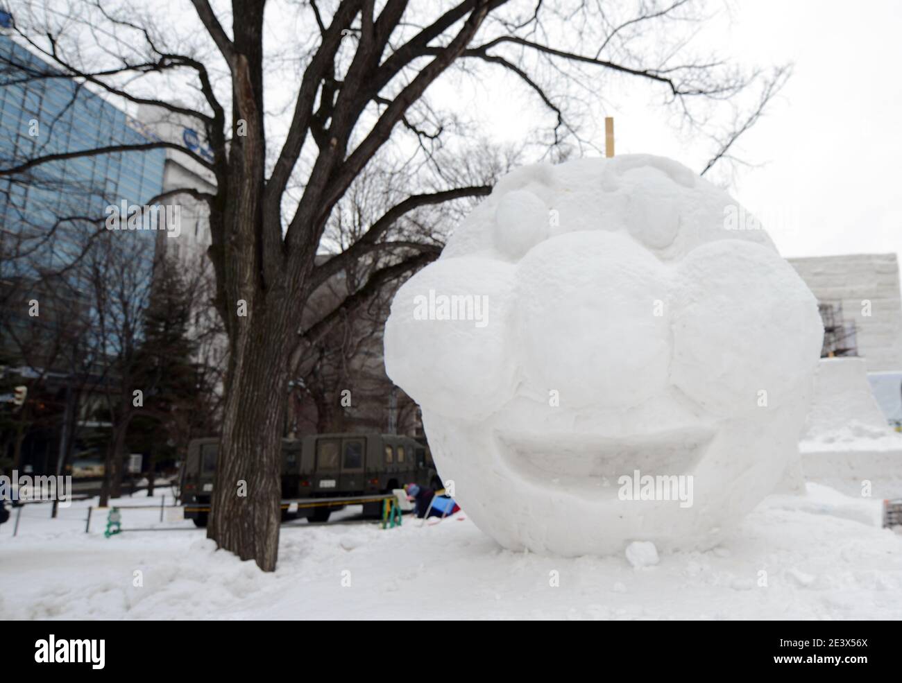 Snow sculptures in the Sapporo snow festival, Japan Stock Photo - Alamy