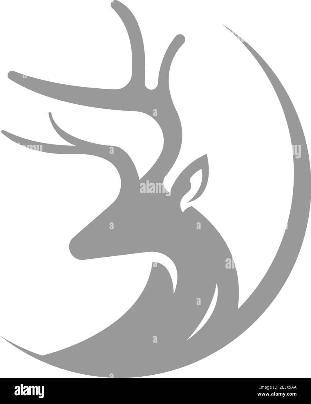 Deer logo icon illustration design vector template Stock Vector Image ...