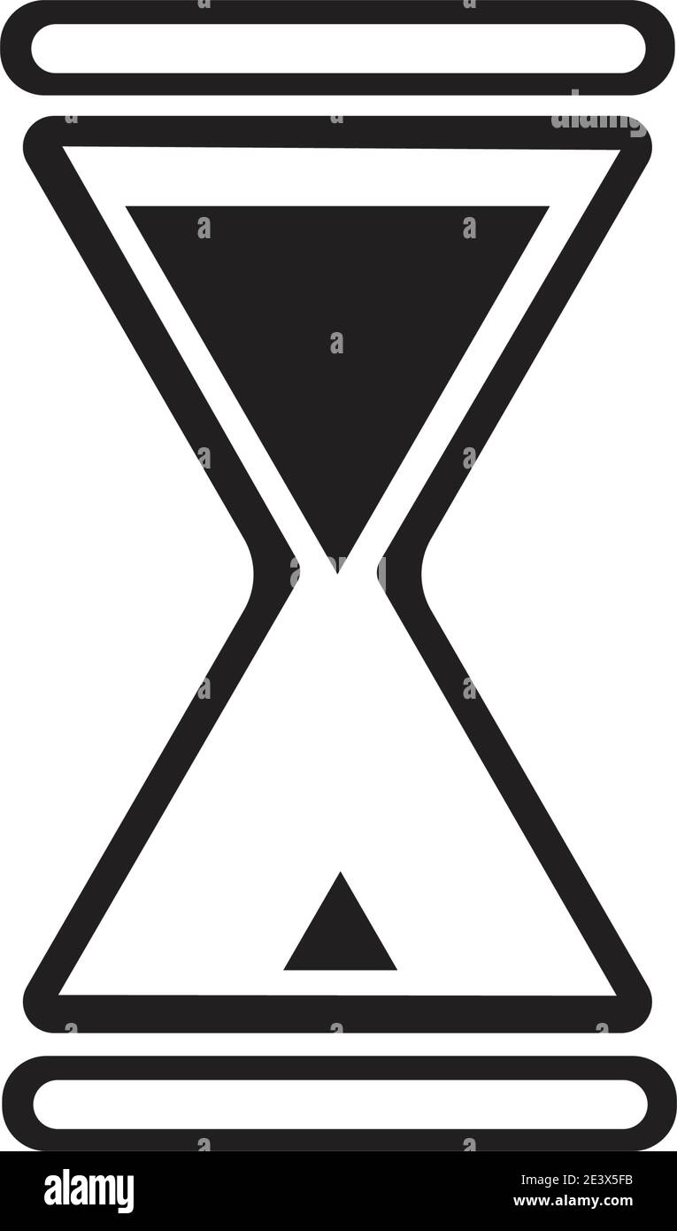 Hourglass logo Icon Vector Illustration design template Stock Vector ...