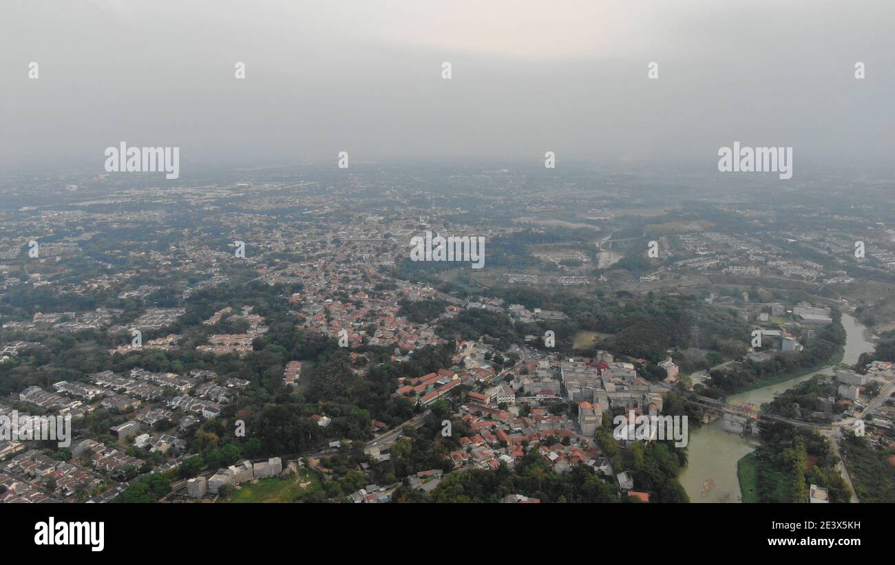 Sunset, and over view from bsd city Stock Photo - Alamy