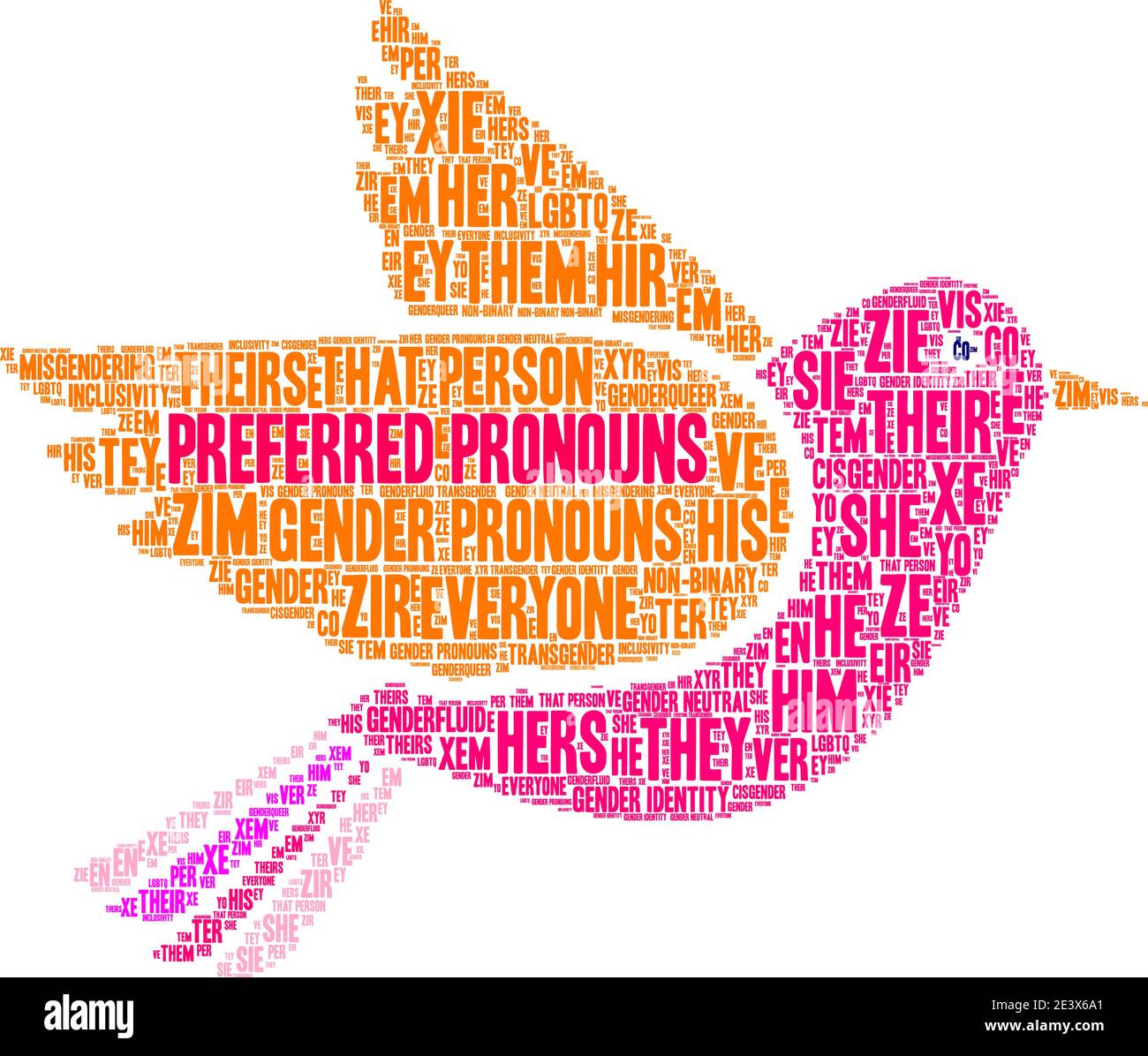 Preferred Pronouns on a white background Stock Vector Image & Art - Alamy
