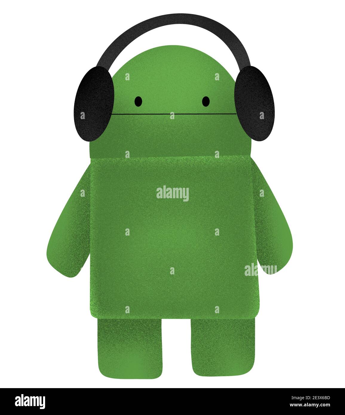 Green Chatbot symbol with headphones. Icon style, user assistance ...
