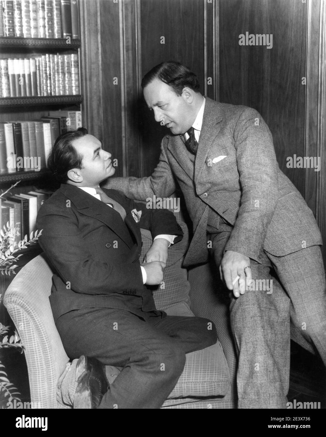 EDWARD G. ROBINSON and celebrated German / Swiss author / biographer ...
