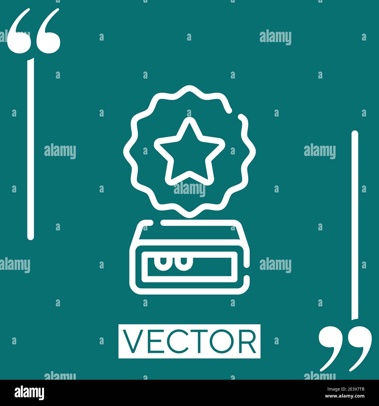 value vector icon Linear icon. Editable stroked line Stock Vector Image ...