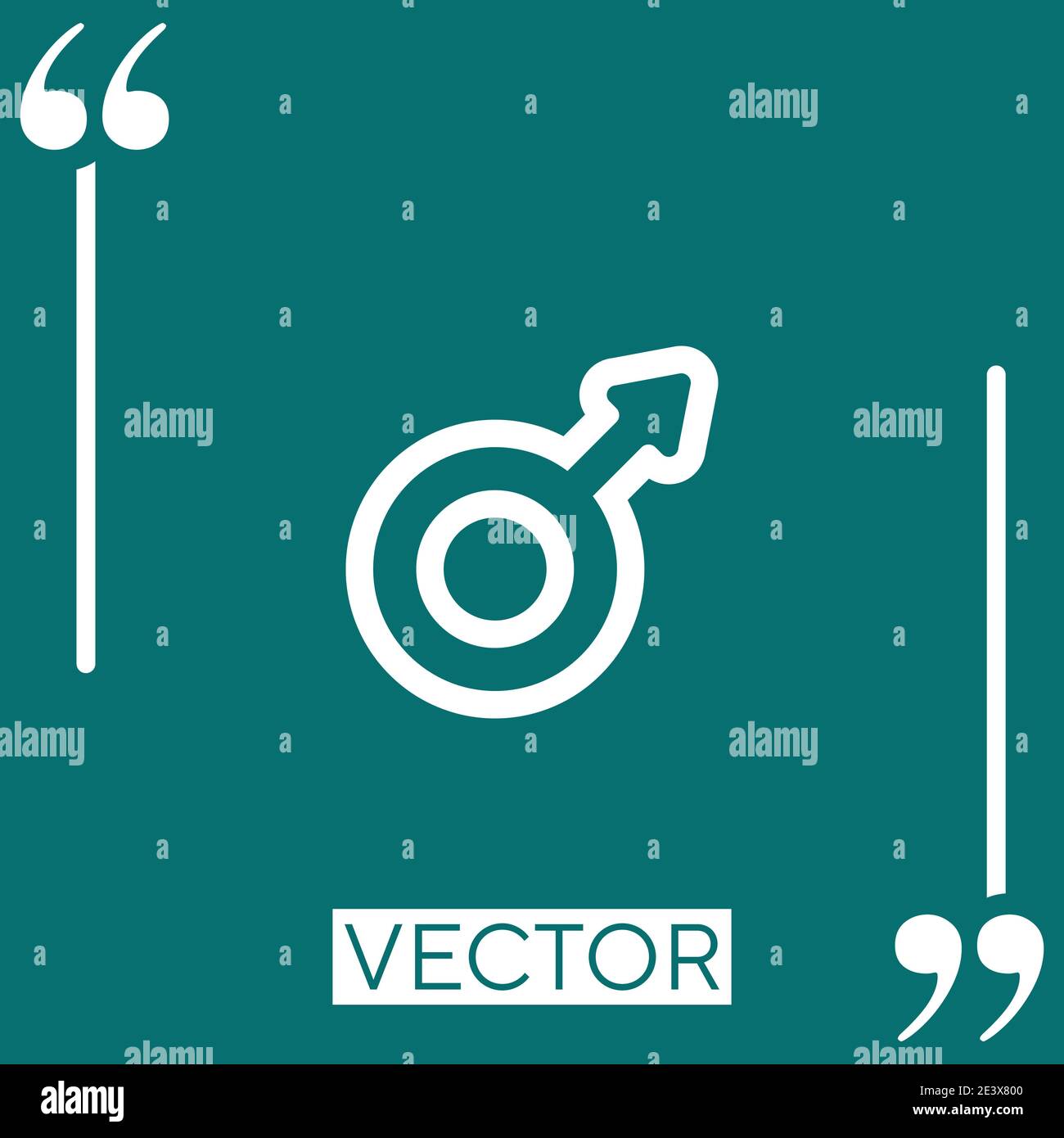 male outlined sign Linear icon. Editable stroke line Stock Vector Image ...