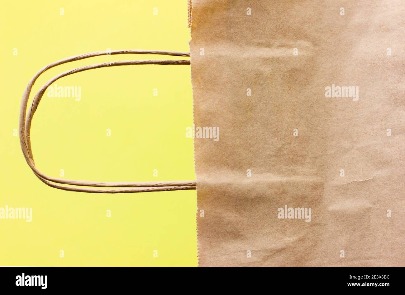 zero waste food shopping. eco natural bags, eco friendly. flat lay or ...