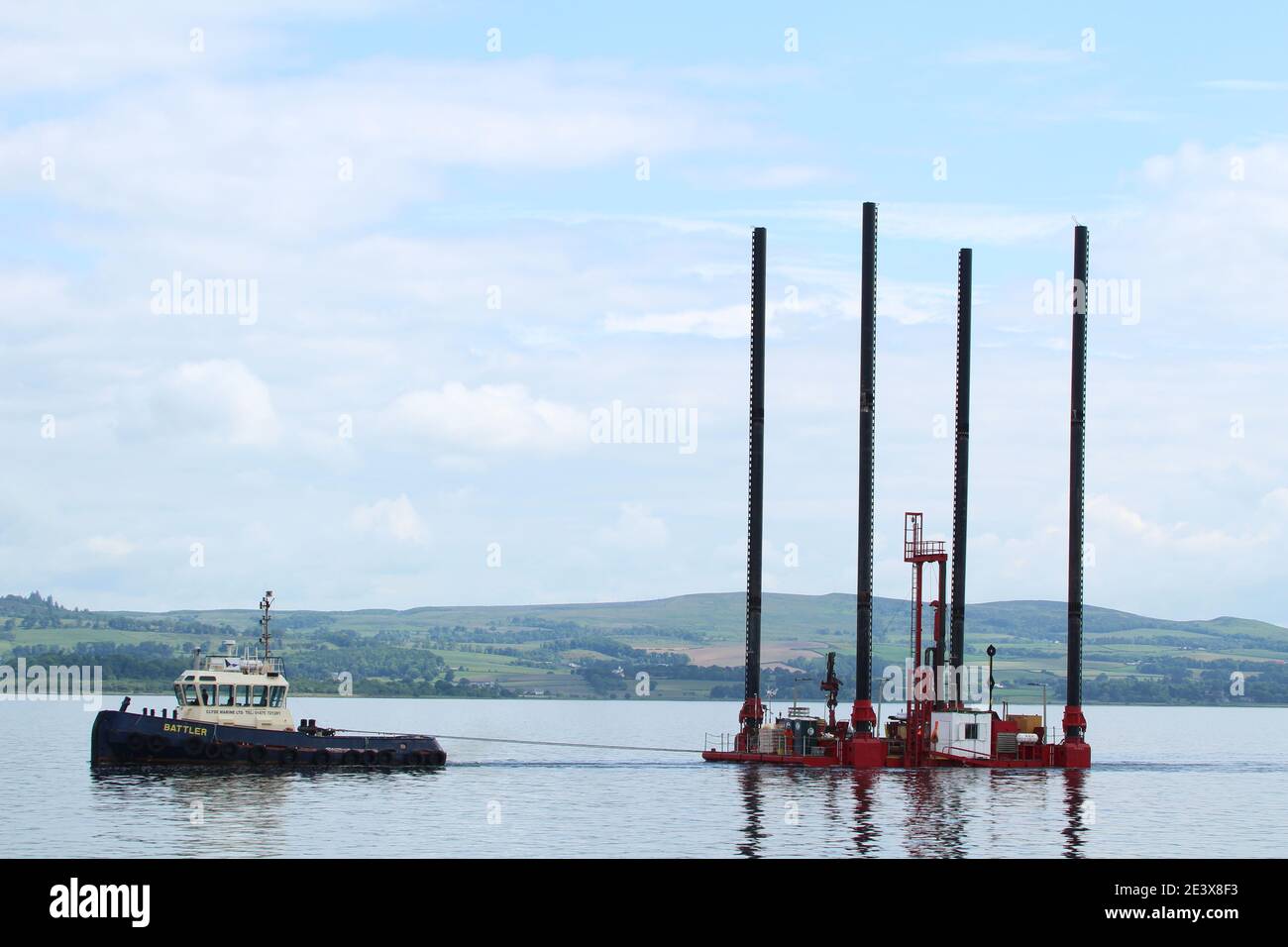 Battler, a tug operated by Greenock-based Clyde Marine Services, on ...