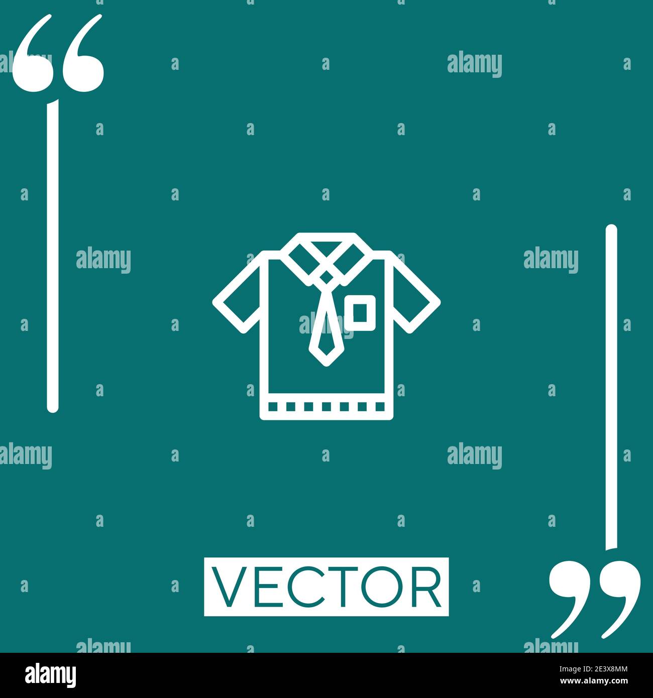 School uniform white shirt Stock Vector Images - Alamy