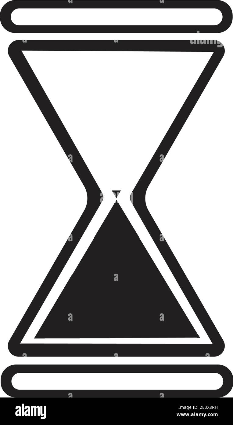 Hourglass logo Icon Vector Illustration design template Stock Vector ...
