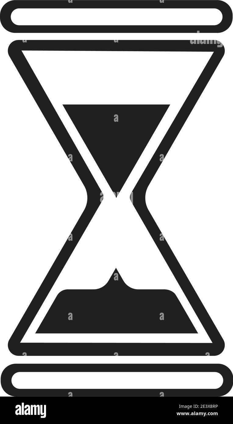 Hourglass logo Icon Vector Illustration design template Stock Vector ...