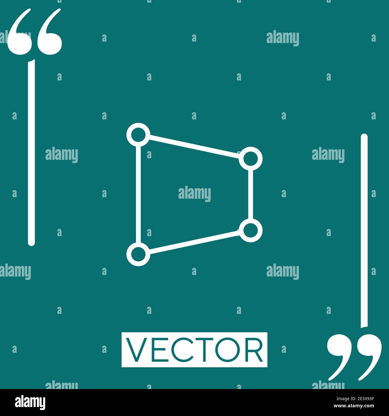 perspective vector icon Linear icon. Editable stroke line Stock Vector ...