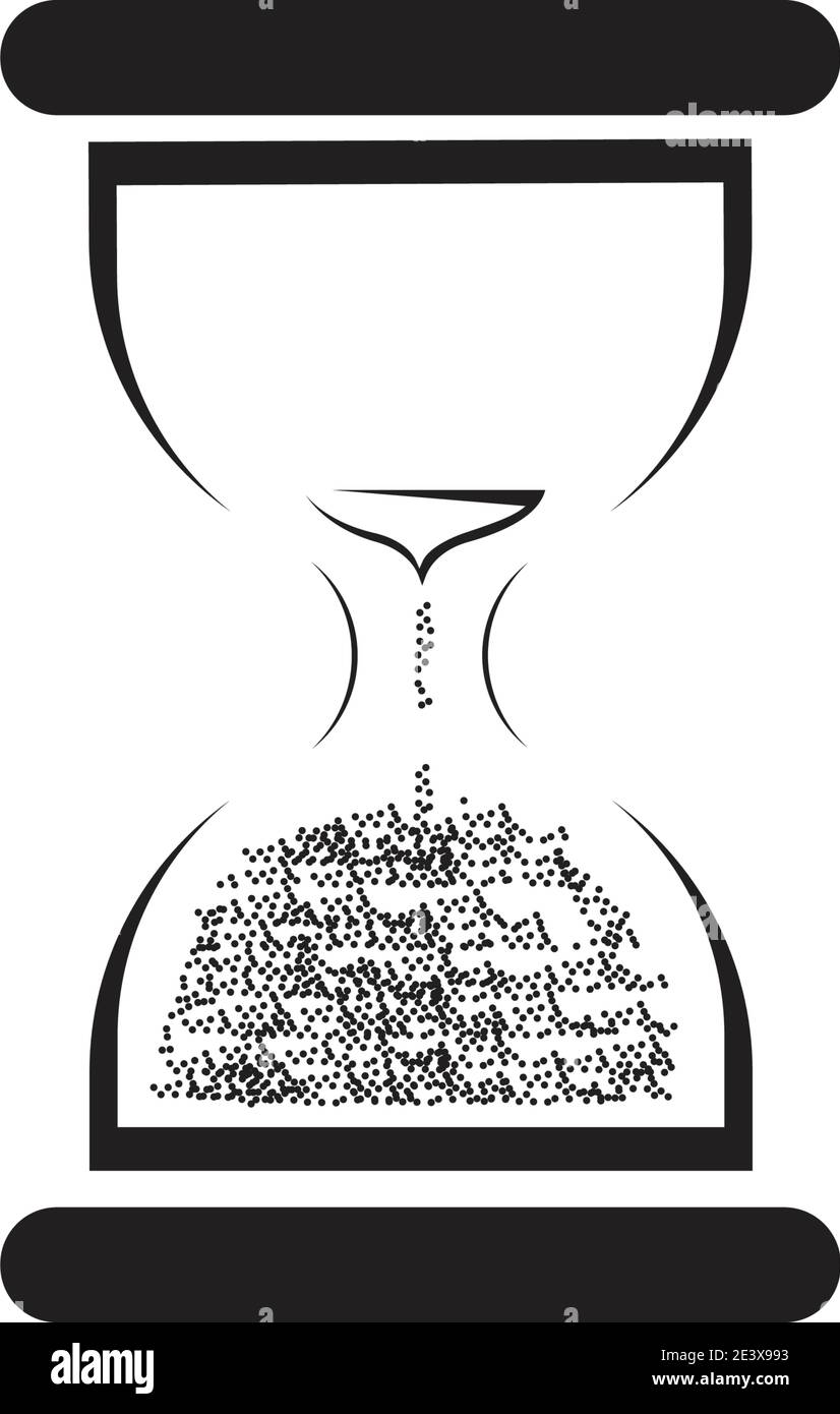 Hourglass logo Icon Vector Illustration design template Stock Vector ...