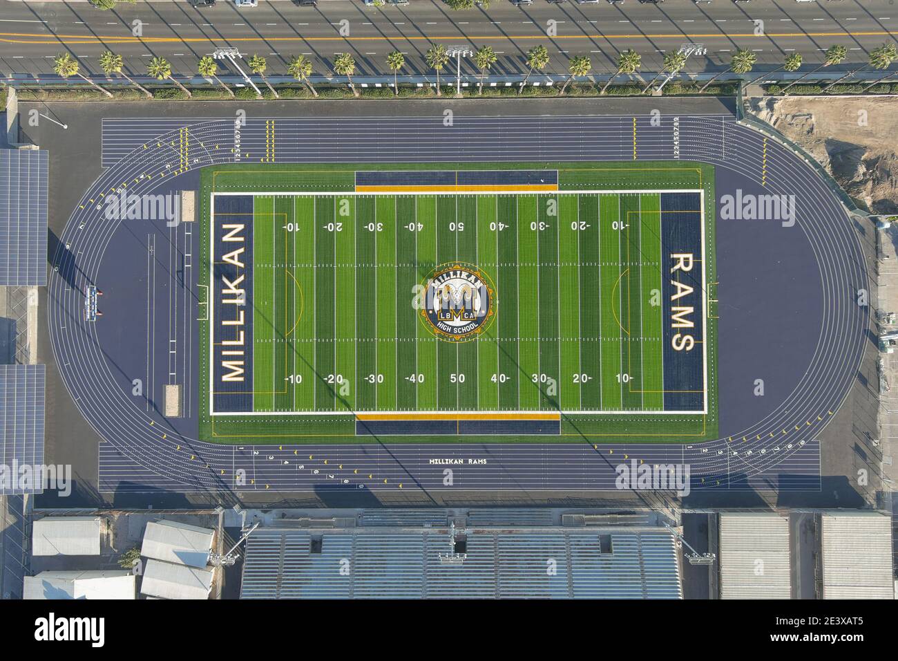 Long Beach, United States. 10th Jan, 2021. An aerial view of the ...