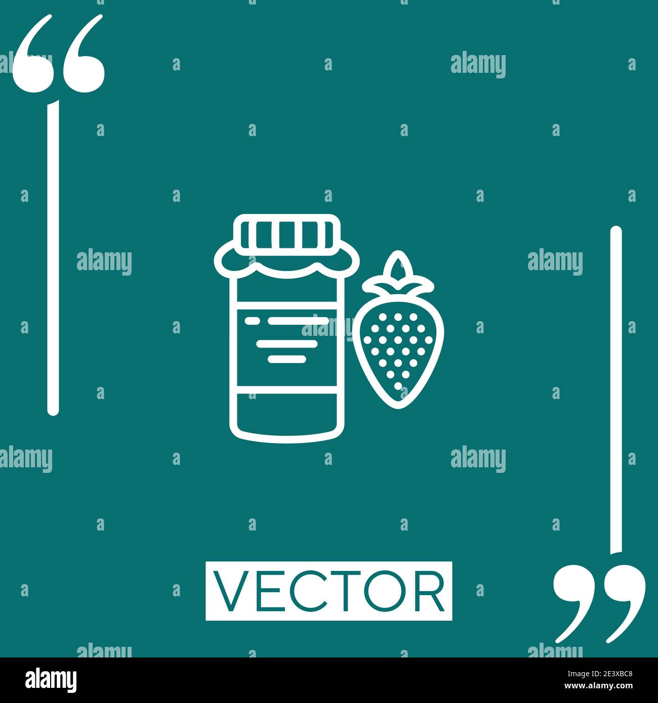 jam Linear icon. Editable stroke line Stock Vector Image & Art - Alamy
