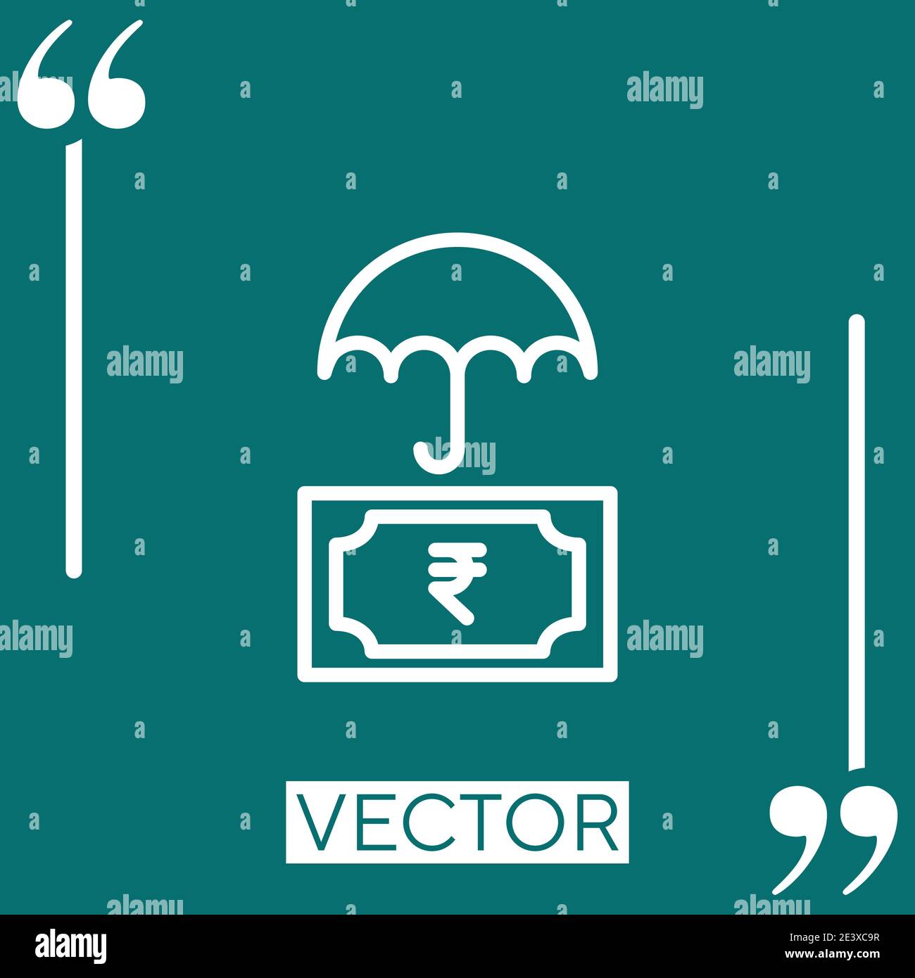 rupees vector icon Linear icon. Editable stroke line Stock Vector Image ...