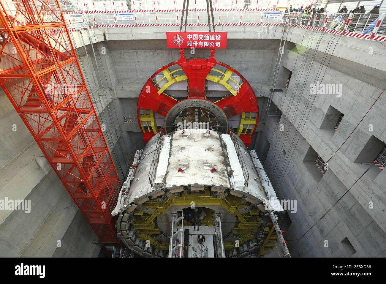 Beijing, China. 20th Jan, 2021. China's biggest shield tunneling ...