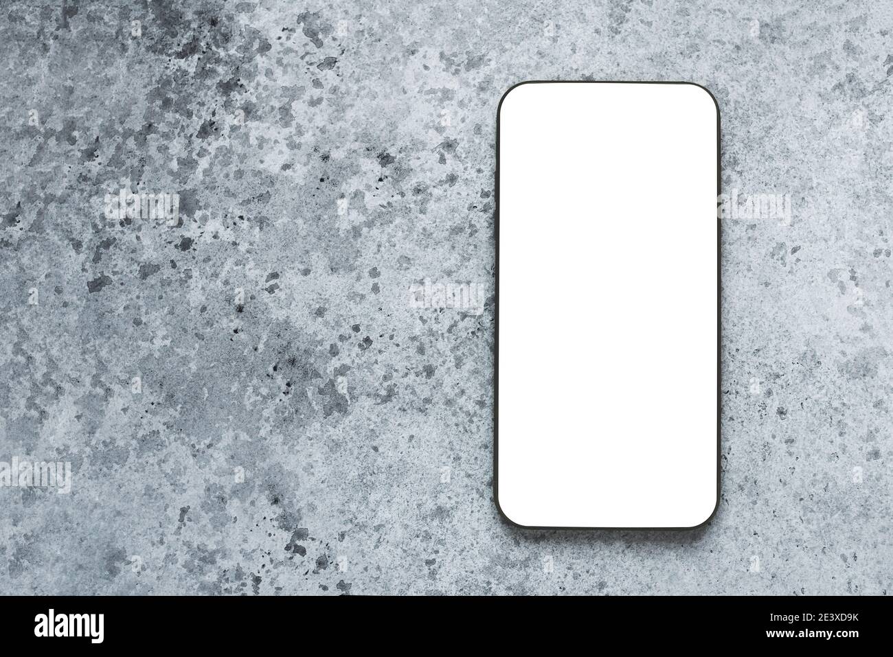 White screen of modern mobile phone for mockup Stock Photo - Alamy