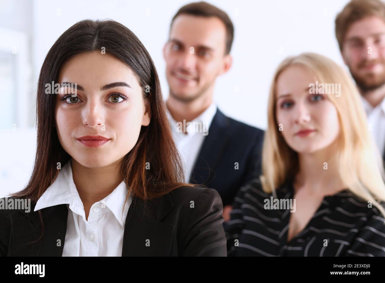 Business team group portrait teamwork Stock Photo - Alamy