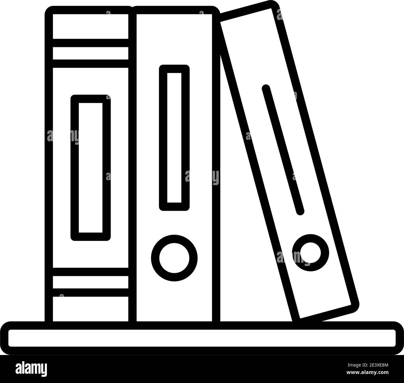 three books line style symbol design, Education literature and read ...