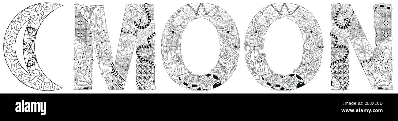 Moon sign, astrology concept art. Tattoo design. Horoscope signs, magic ...