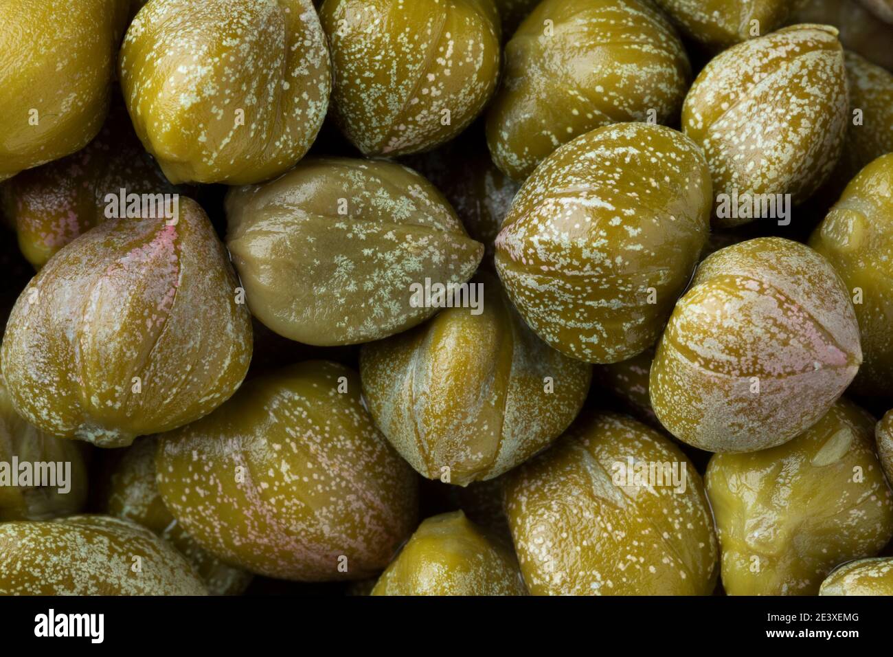 Pickled capers close up full frame as background Stock Photo - Alamy