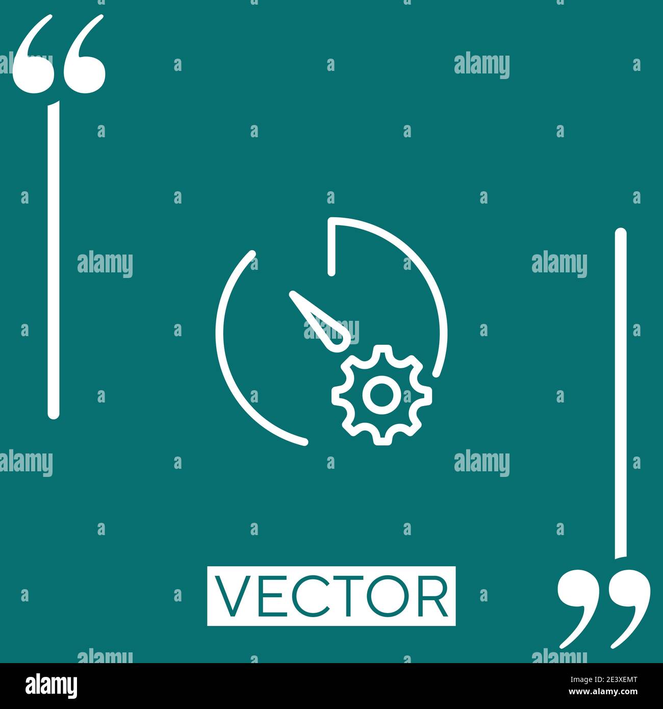 stopwatch vector icon Linear icon. Editable stroke line Stock Vector ...