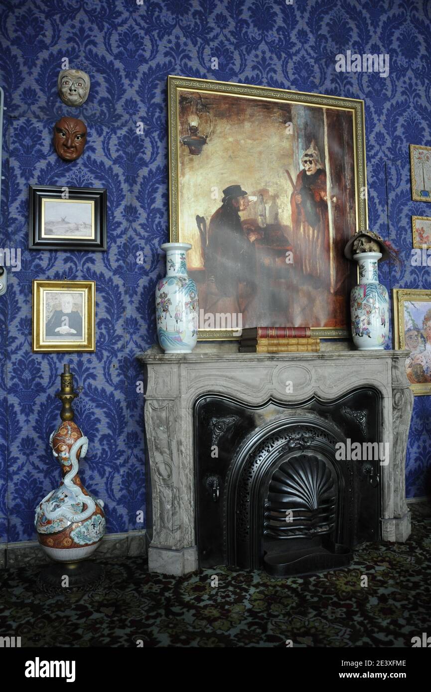 Oostende, James-Ensor-Haus, James Ensorhuis Stock Photo - Alamy
