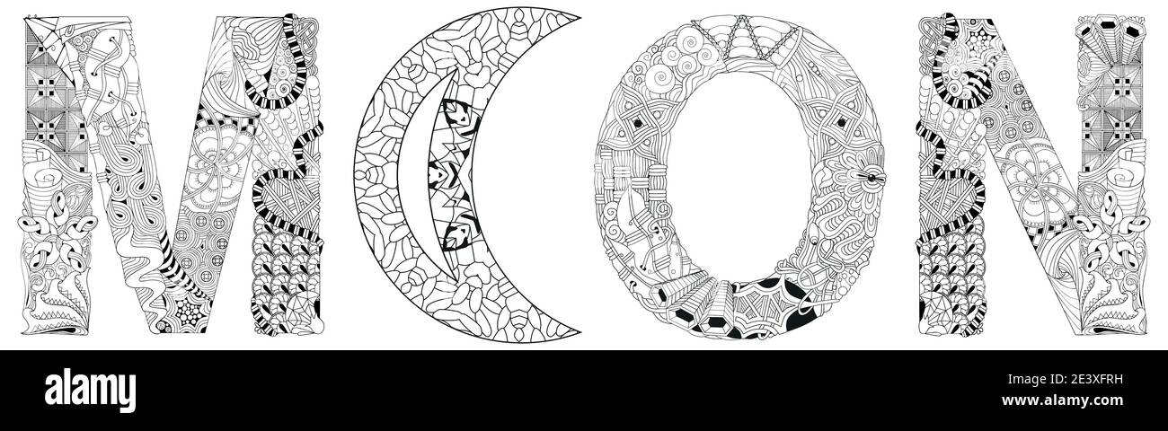 Moon sign, astrology concept art. Tattoo design. Horoscope signs, magic ...