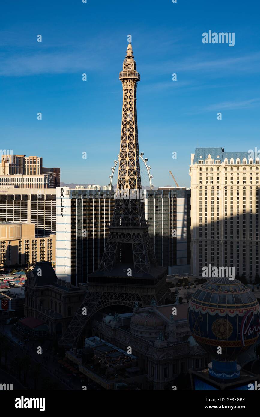 The Eiffel Tower, at 540 feet is about half the size of the original in ...