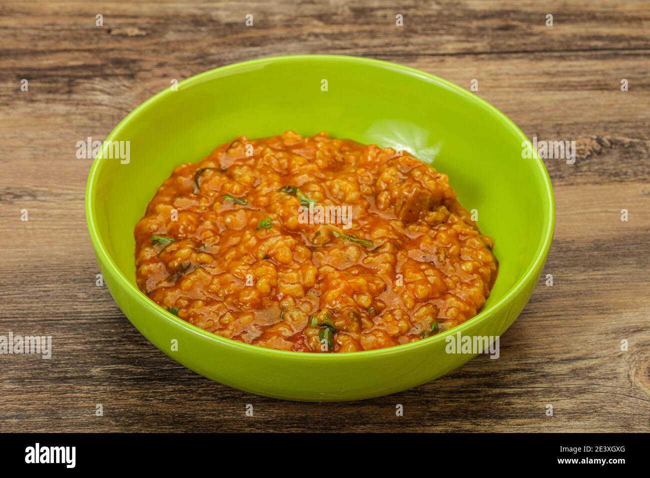 Traditional Georgian Kharcho soup with meat and spices Stock Photo - Alamy