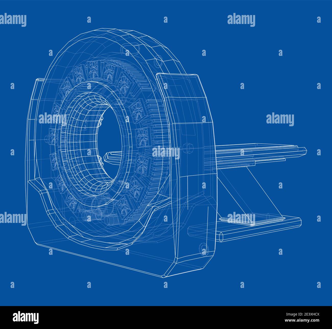 3d illustration of a MRI machine Stock Vector Image & Art - Alamy