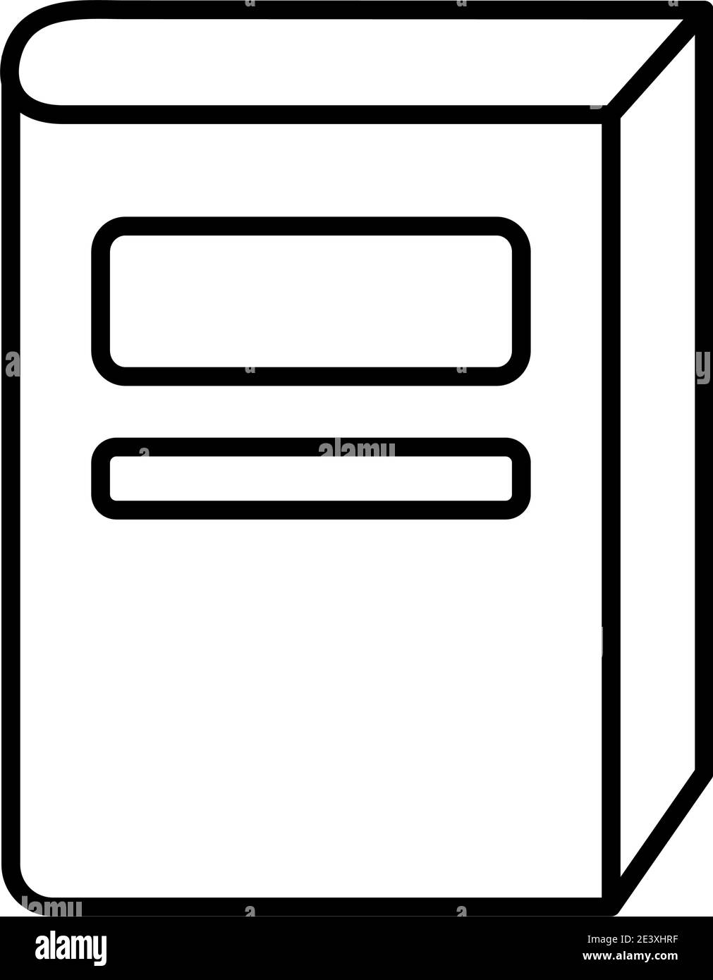 book with labels line style icon design, Education literature and read ...