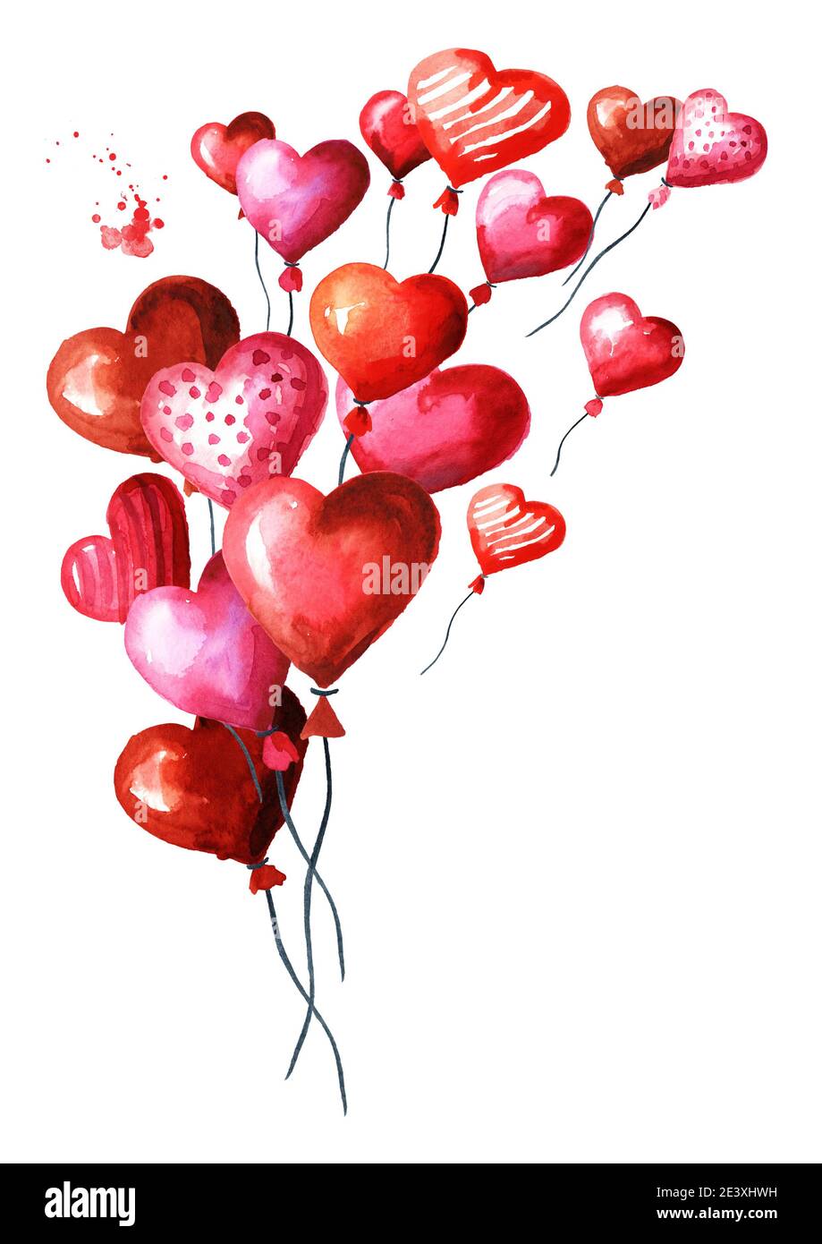 Red Heart Balloons