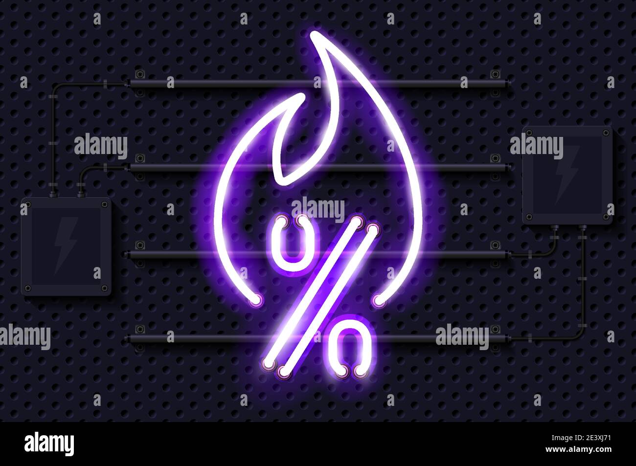 Hot sale glowing purple neon lamp sign. Realistic vector illustration ...