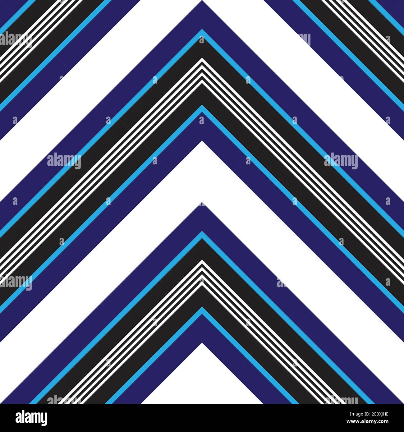 Blue Chevron diagonal striped seamless pattern background suitable for ...