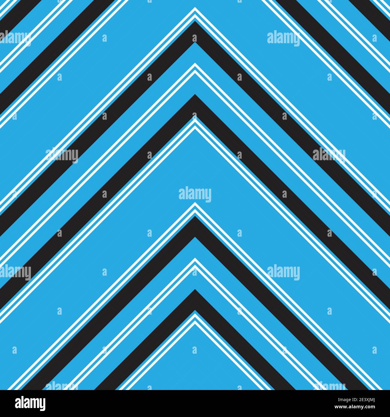 Blue Chevron diagonal striped seamless pattern background suitable for ...