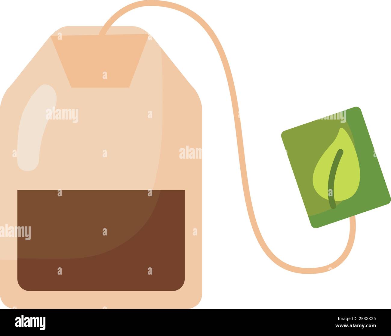 Tea bag design, Time drink breakfast and beverage theme Vector ...