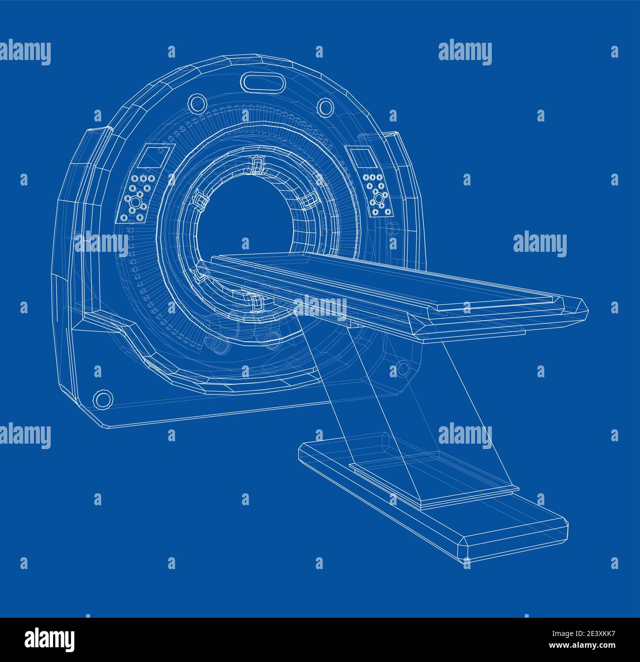 3d illustration of a MRI machine Stock Vector Image & Art - Alamy