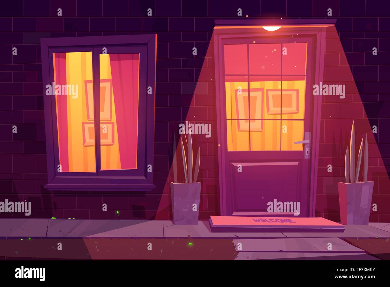 Cartoon building house hi-res stock photography and images - Alamy